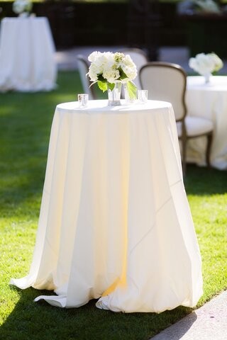 114" Round Table Linen-White - Allure Event Rentals