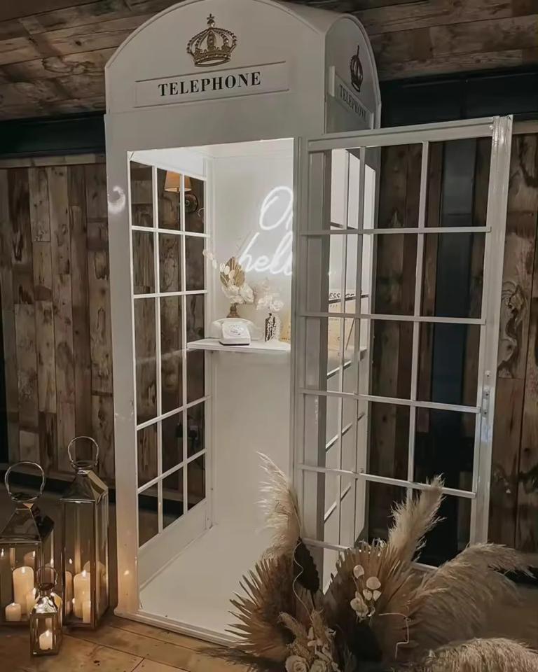 Phonebooth rental with Audio Guestbook - Allure Event Rentals