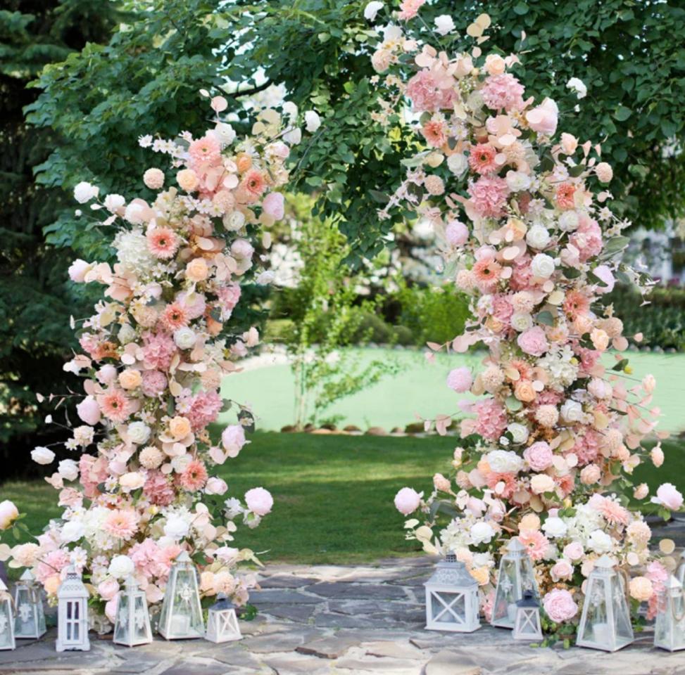 Blake 2 Piece Flower Arch - Allure Event Rentals